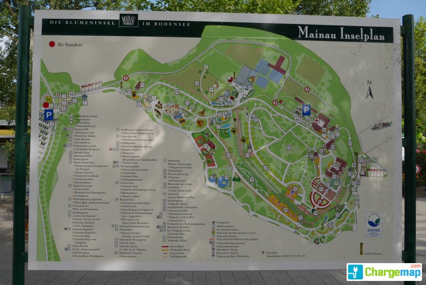 Insel Mainau : charging station in Konstanz